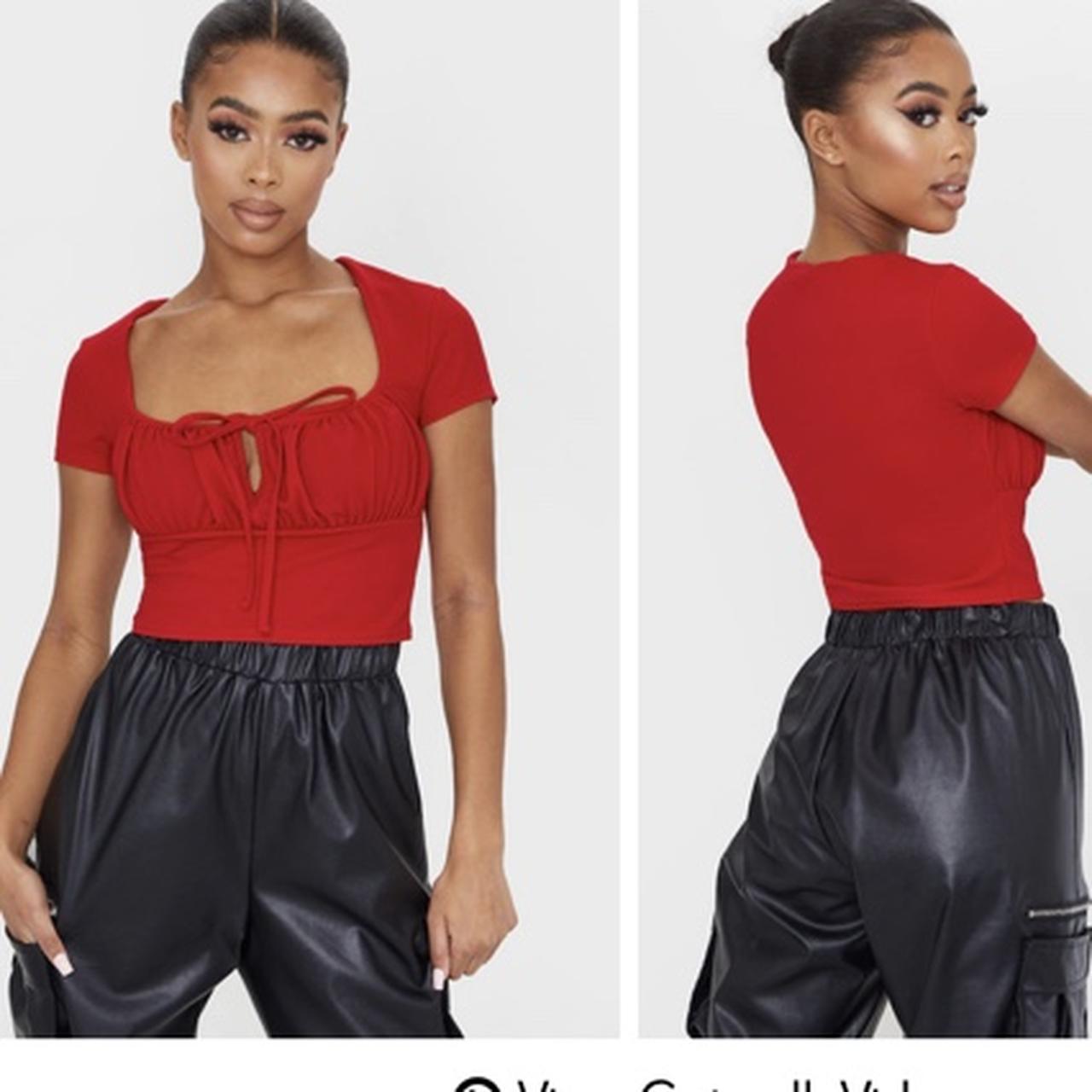 red top from plt. perfect condition worn once. size... - Depop