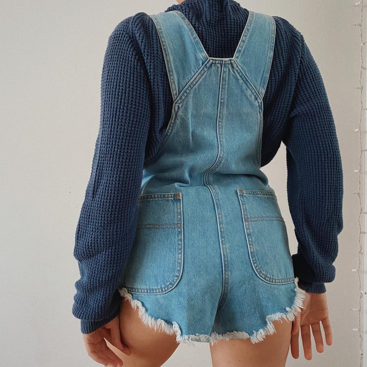 Cute vintage raw cut short overalls. Size XS, seen... | Depop
