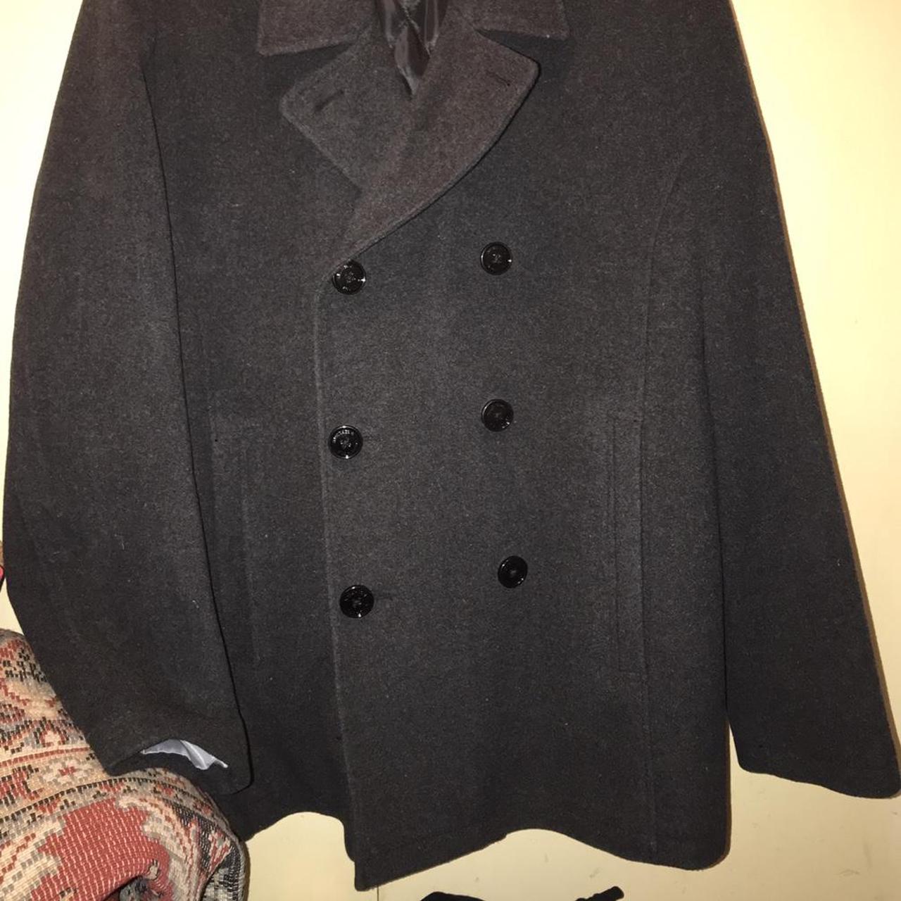 Kenneth Cole men’s PEACOAT size: large used - Depop