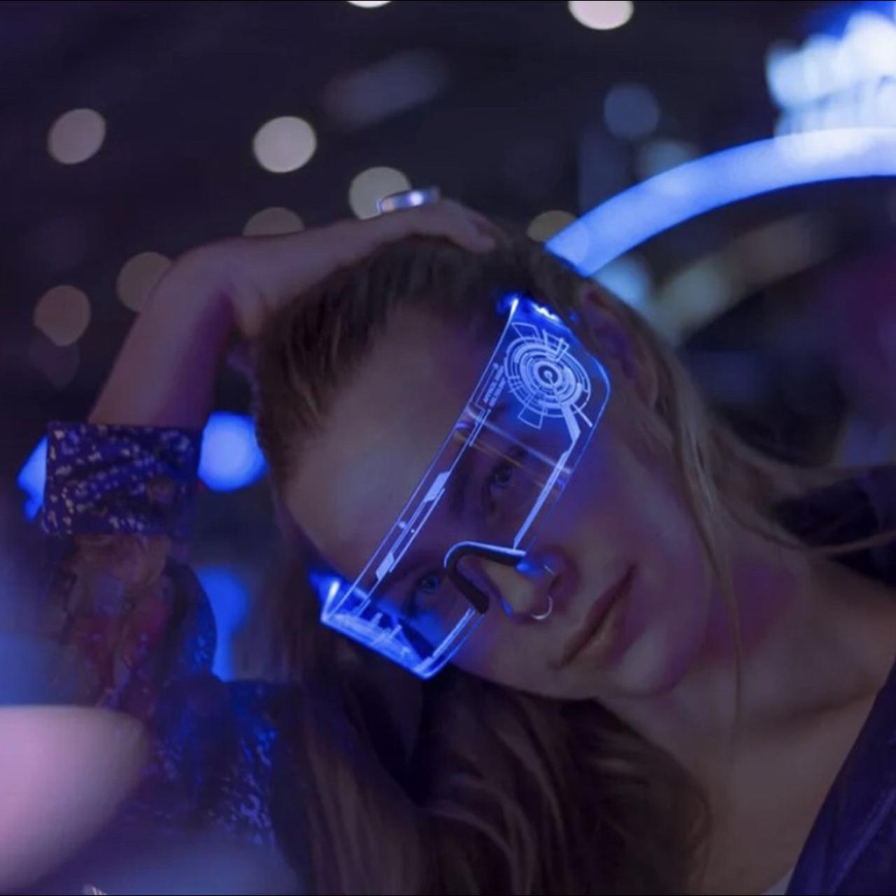 Light up, LED space glasses, comes with different... - Depop