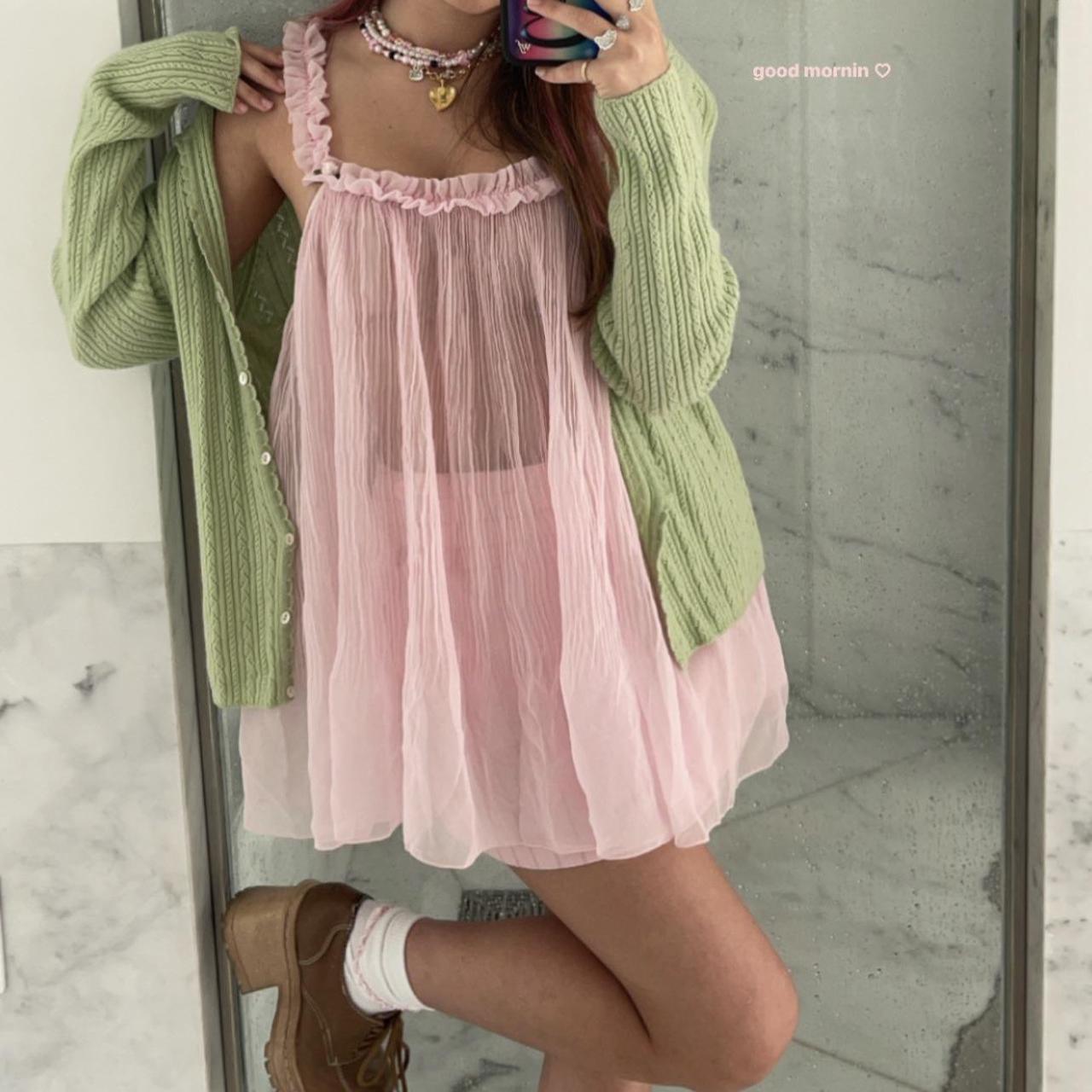 Vintage Victoria Secret babydoll dress. PINK & BLUE... - Depop