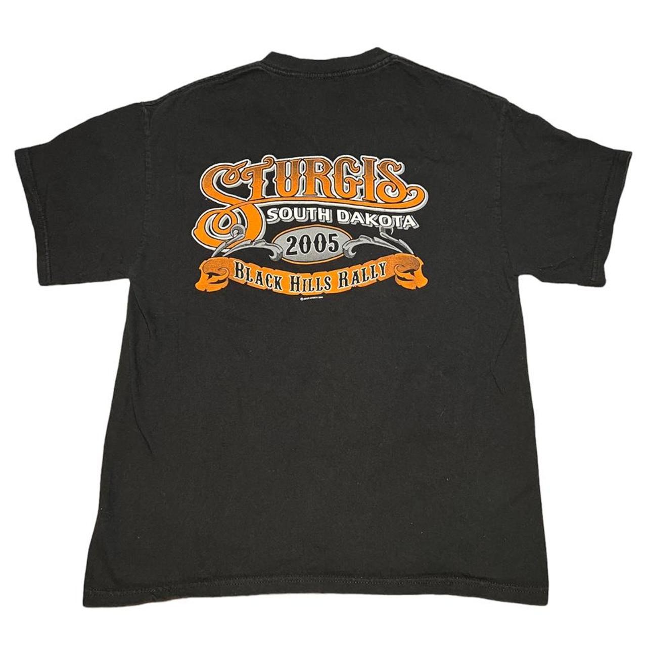 Sturgis Barbed Wire Motorcycle Choppers 2005 Black... - Depop