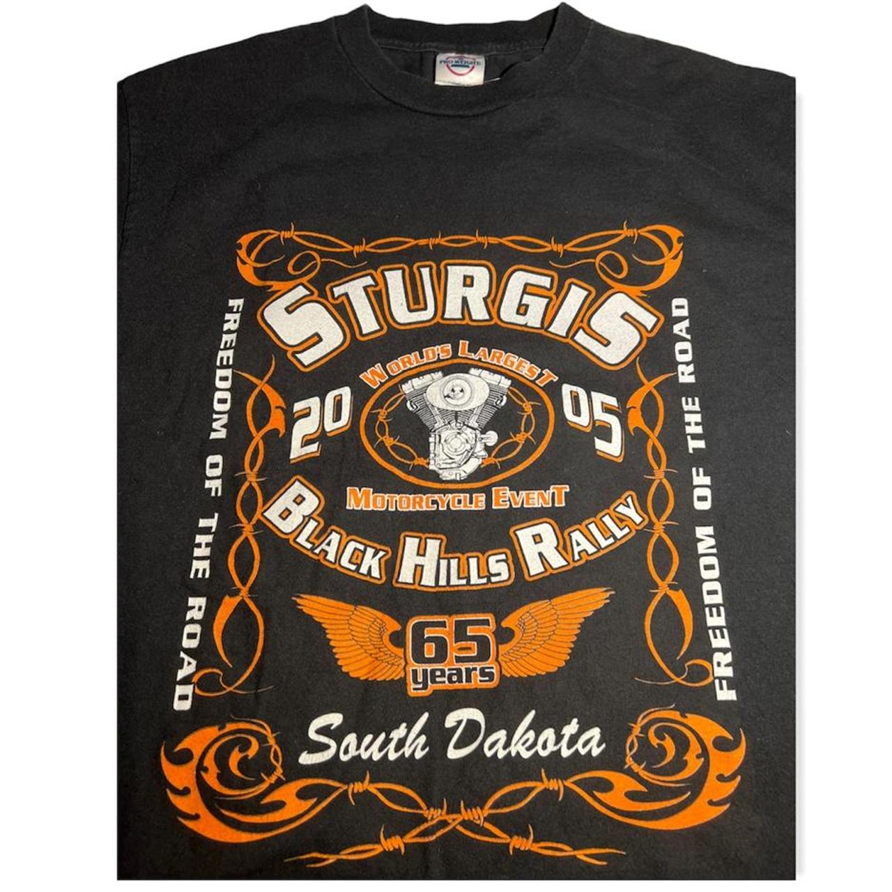 Sturgis Barbed Wire Motorcycle Choppers 2005 Black... - Depop