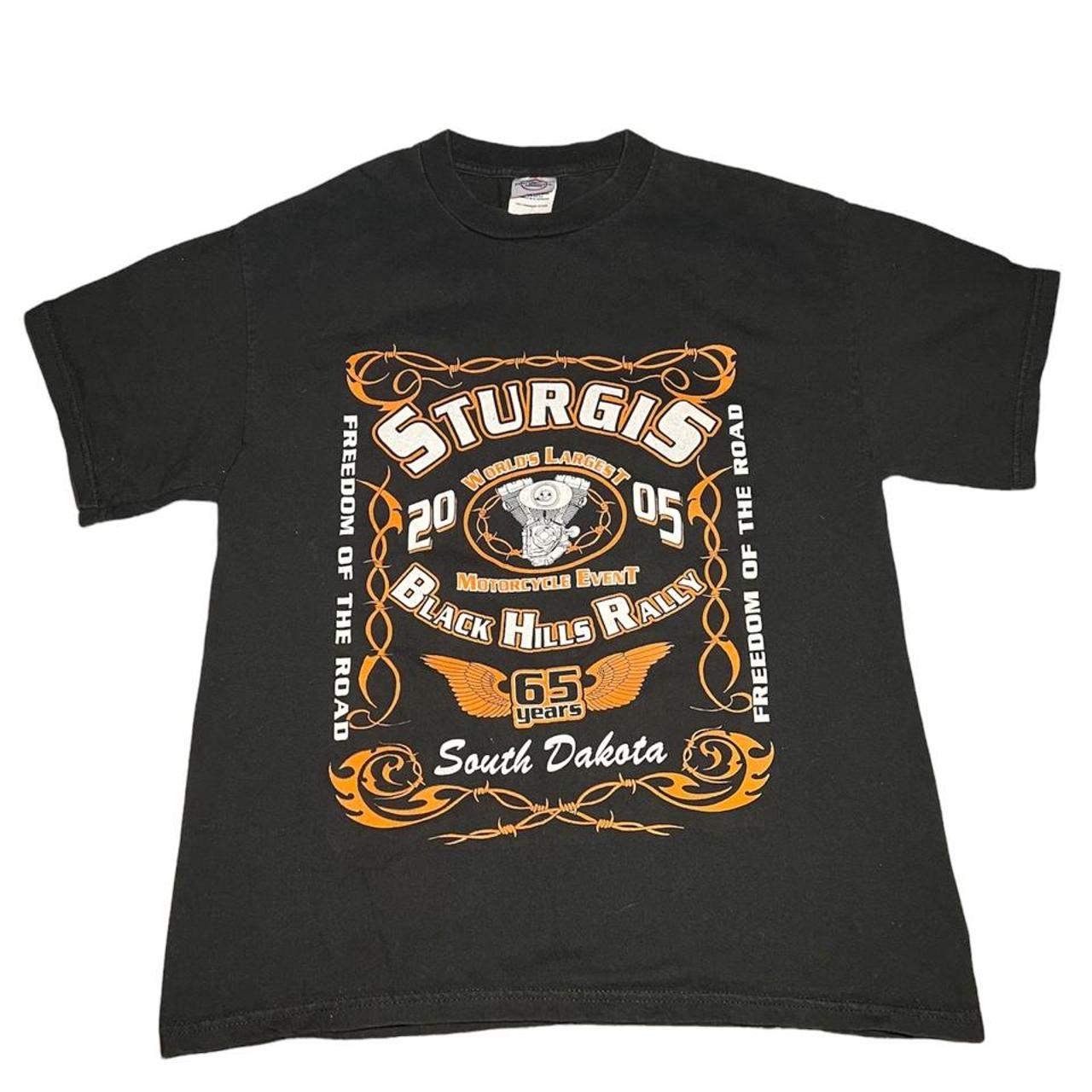 Sturgis Barbed Wire Motorcycle Choppers 2005 Black... - Depop