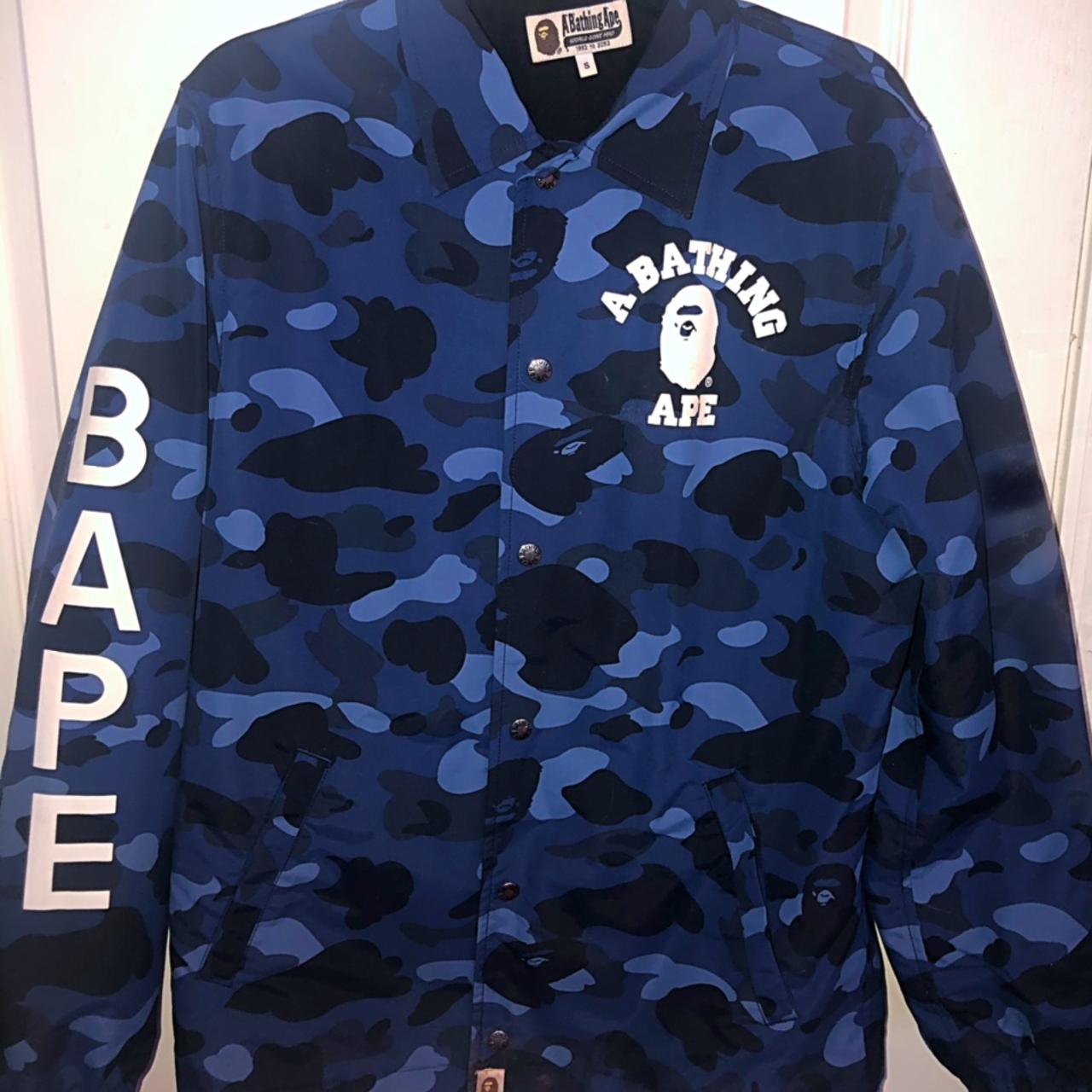 *vere rare* authentic BAPE coach jacket ! 🦋 LOVE... - Depop