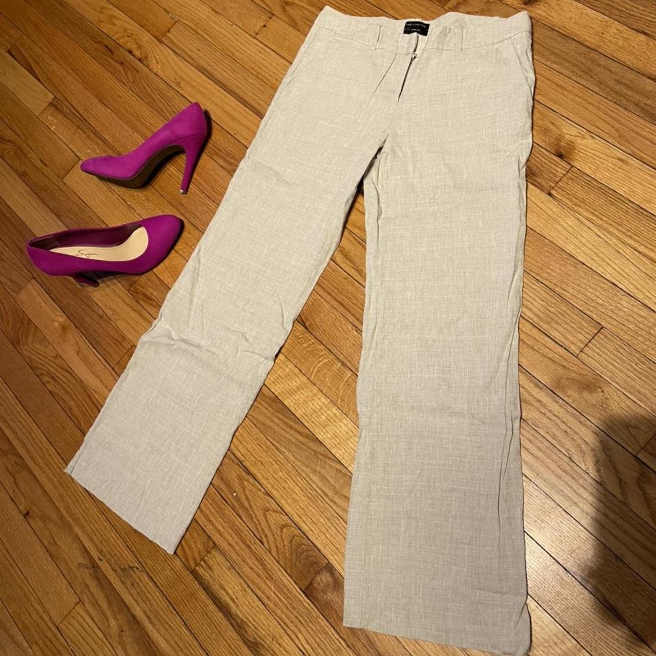 The Limited Cassidy Fit Linen Neutral cream beige... - Depop