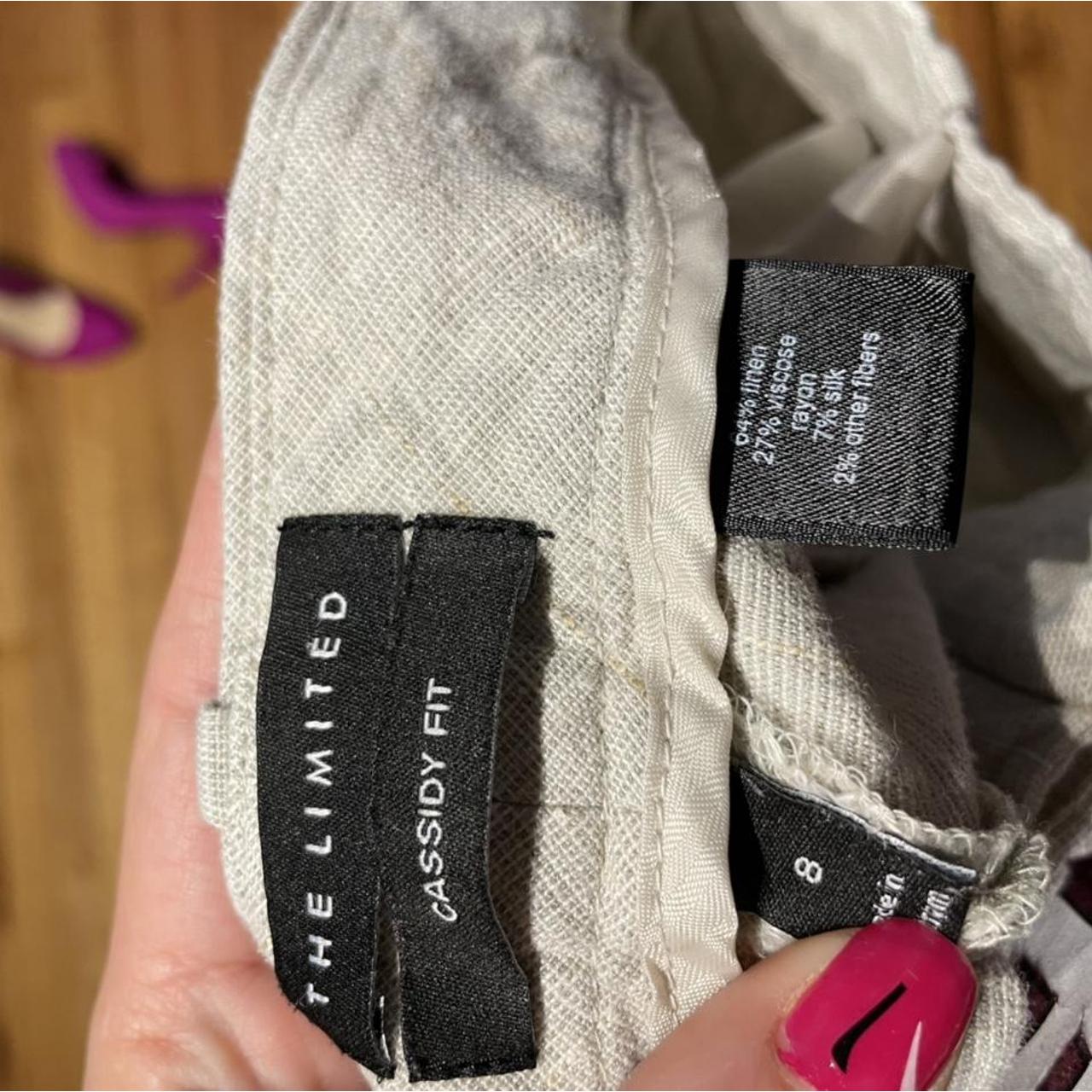 The Limited Cassidy Fit Linen Neutral cream beige... - Depop