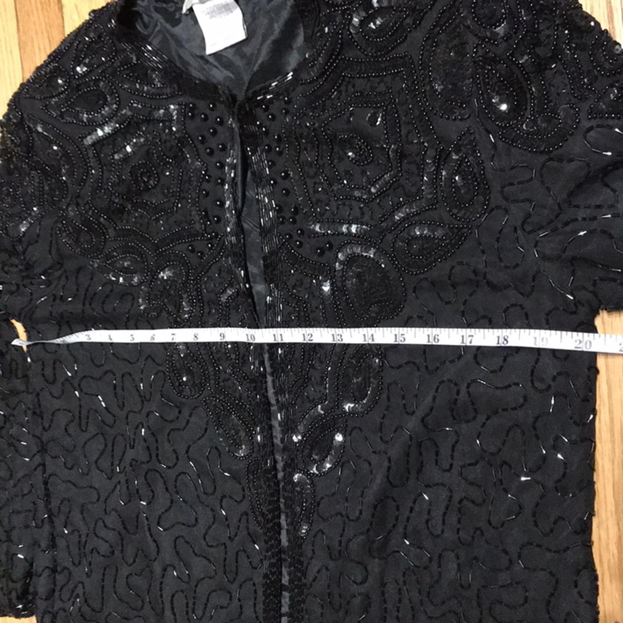 Adrianna Papell Women's Black Jacket | Depop