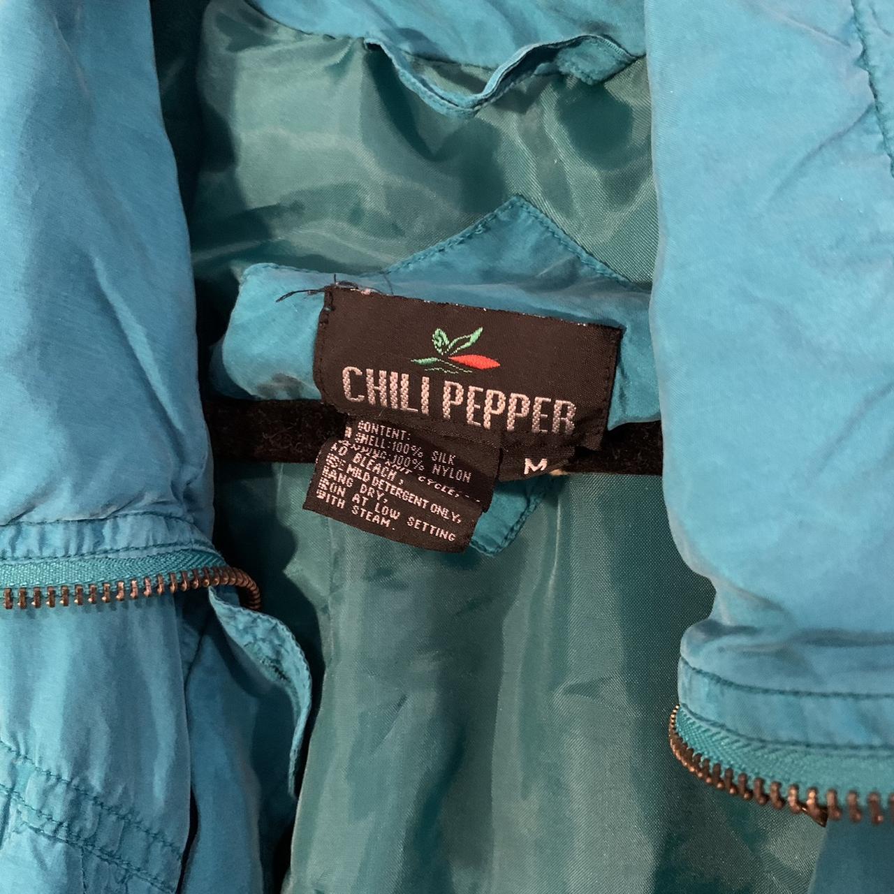 turquoise vintage Chili Pepper jacket a soft,... - Depop