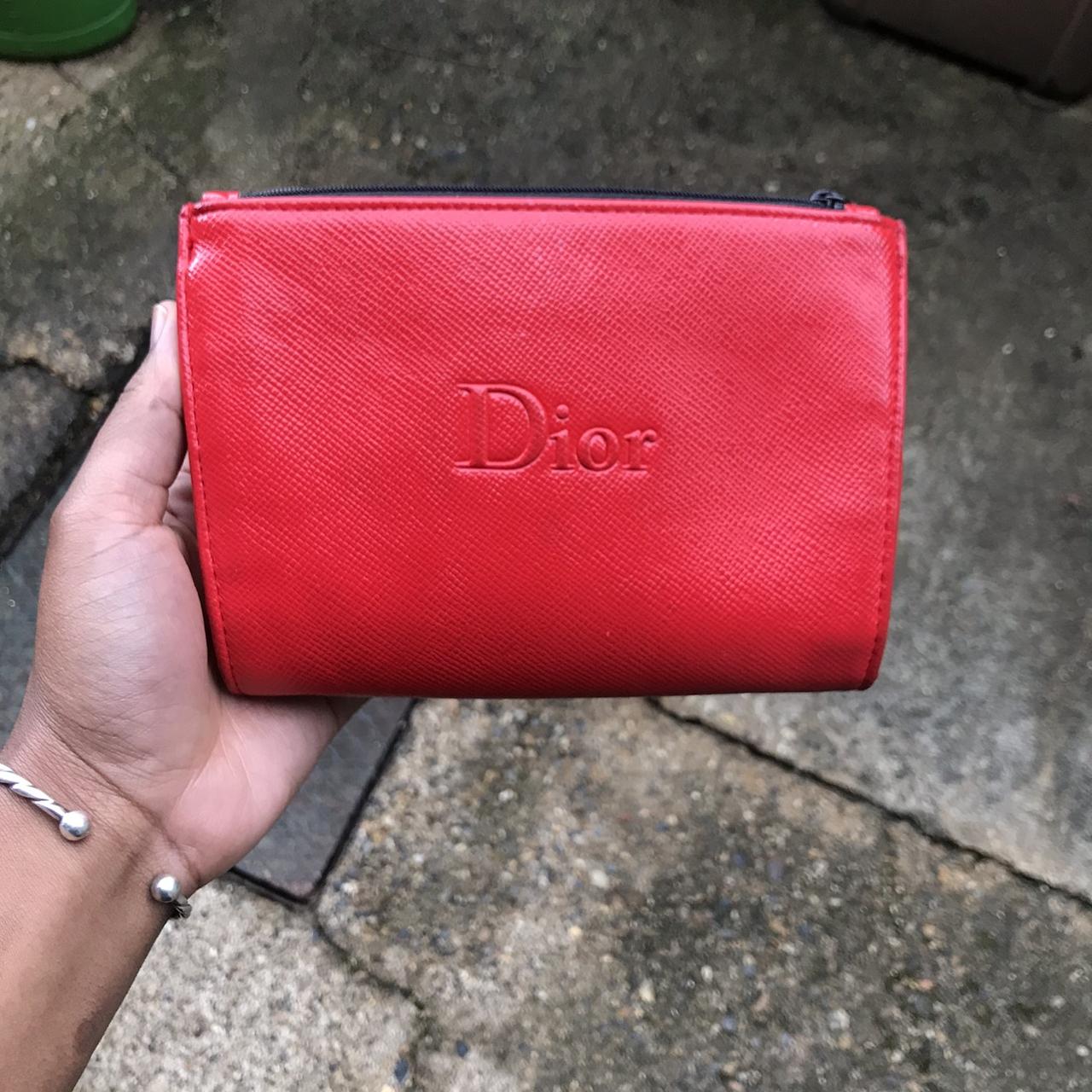Red Dior Clutch/Purse/Makeup/Purfume Bag Y2k... - Depop