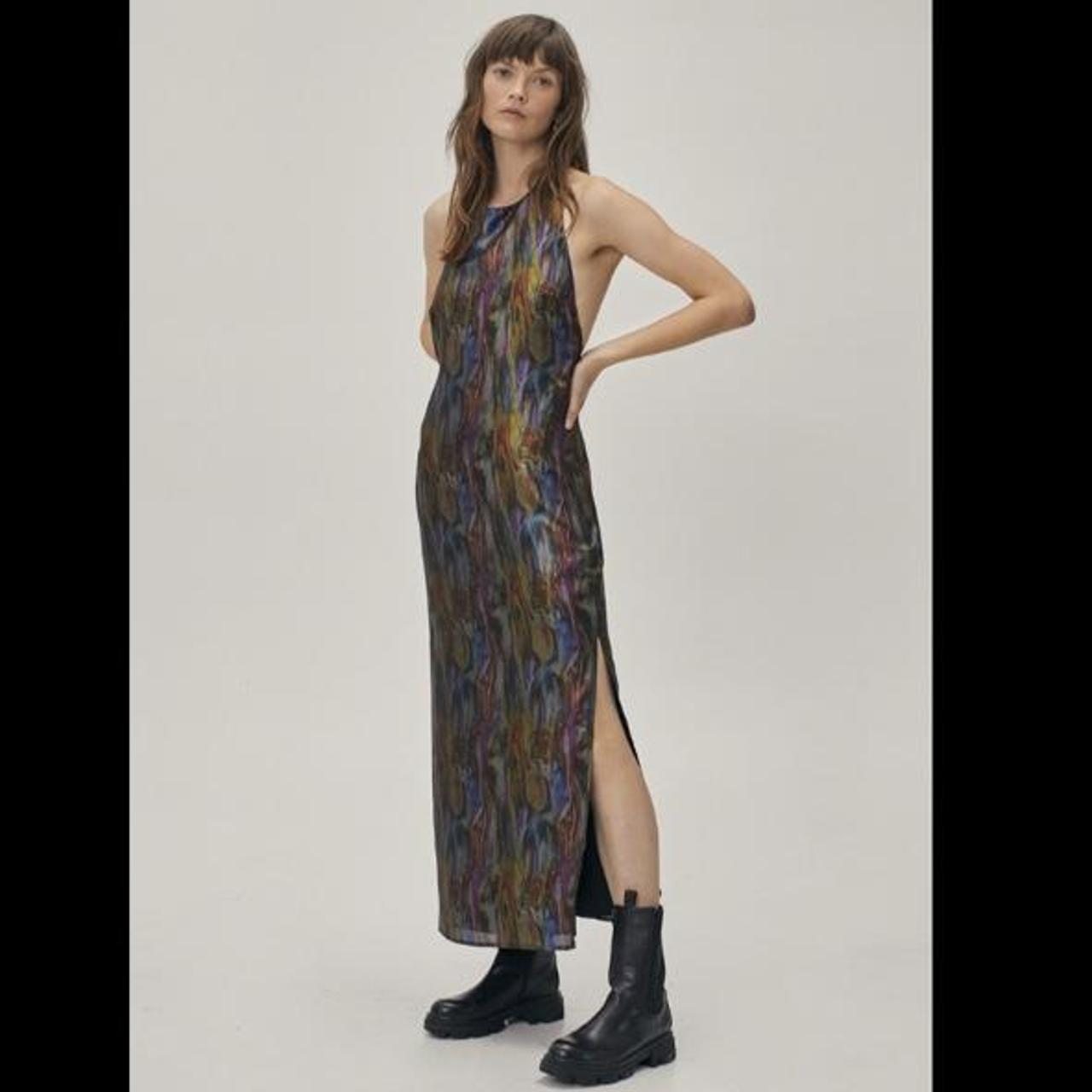 SELLING Nasty Gal Metallic Halter - not available... - Depop