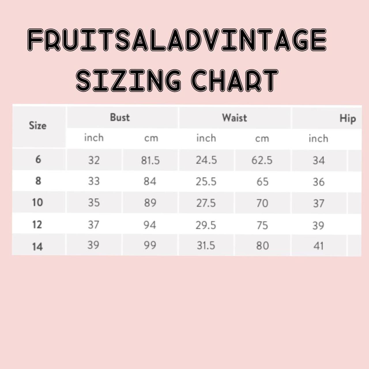 Sizing chart for my handmade items Scroll across... - Depop
