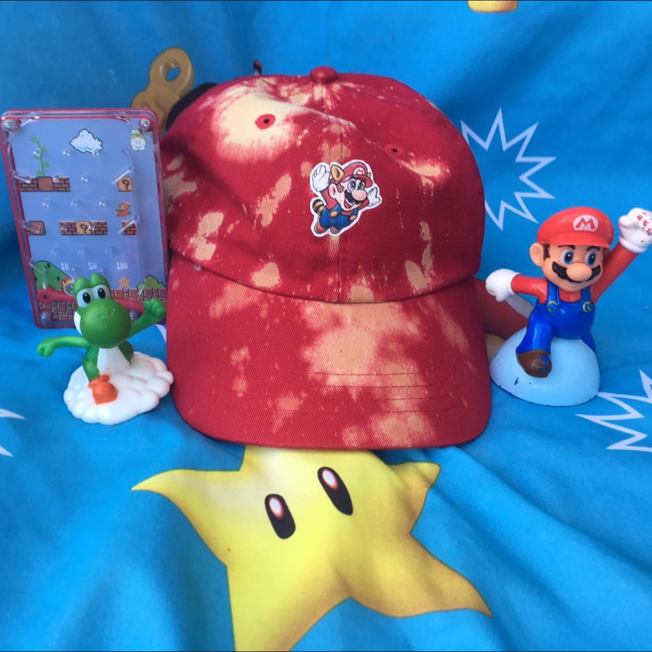 Super Mario acid washed hat with toys included... - Depop