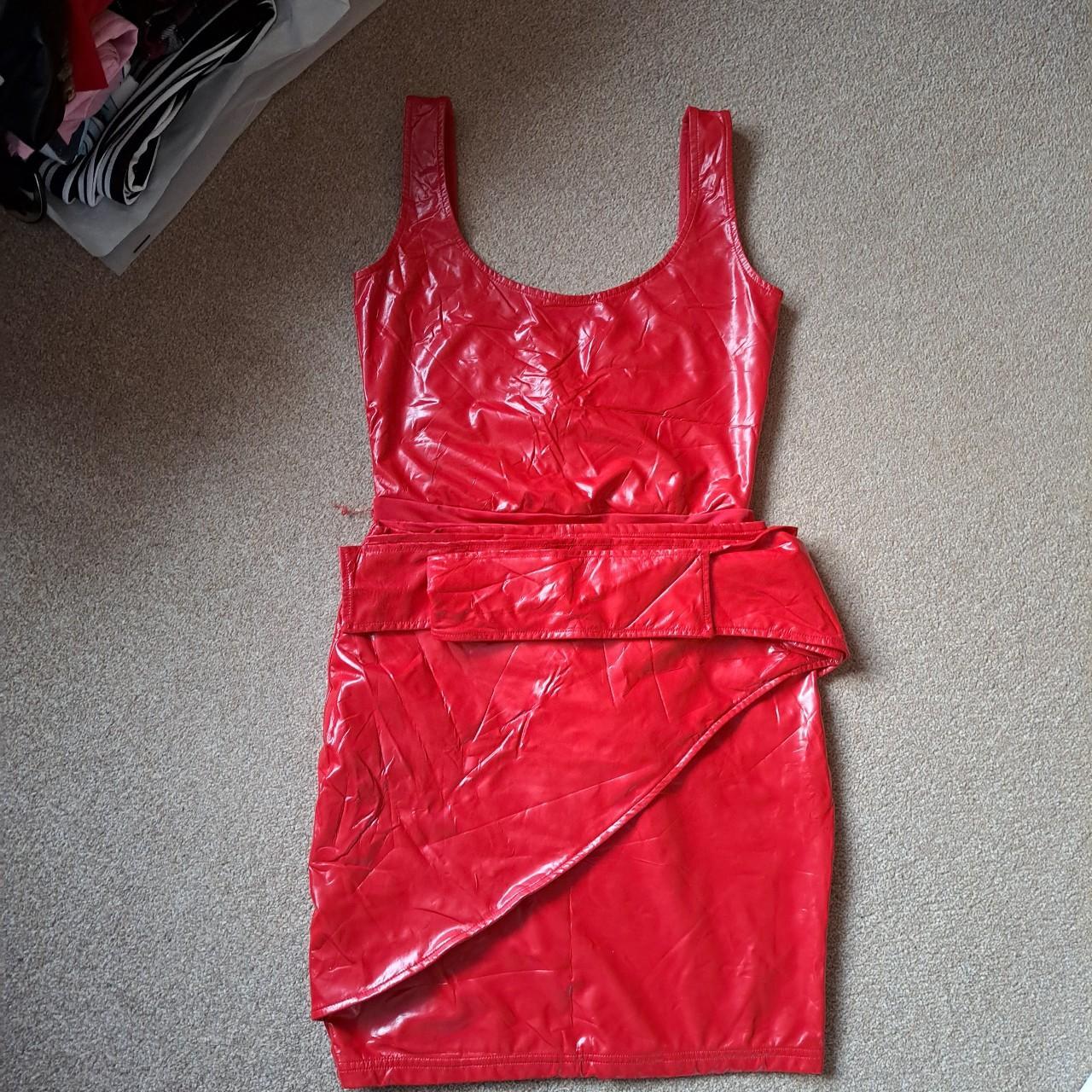 Mars The Label red pvc / vinyl / latex look... - Depop