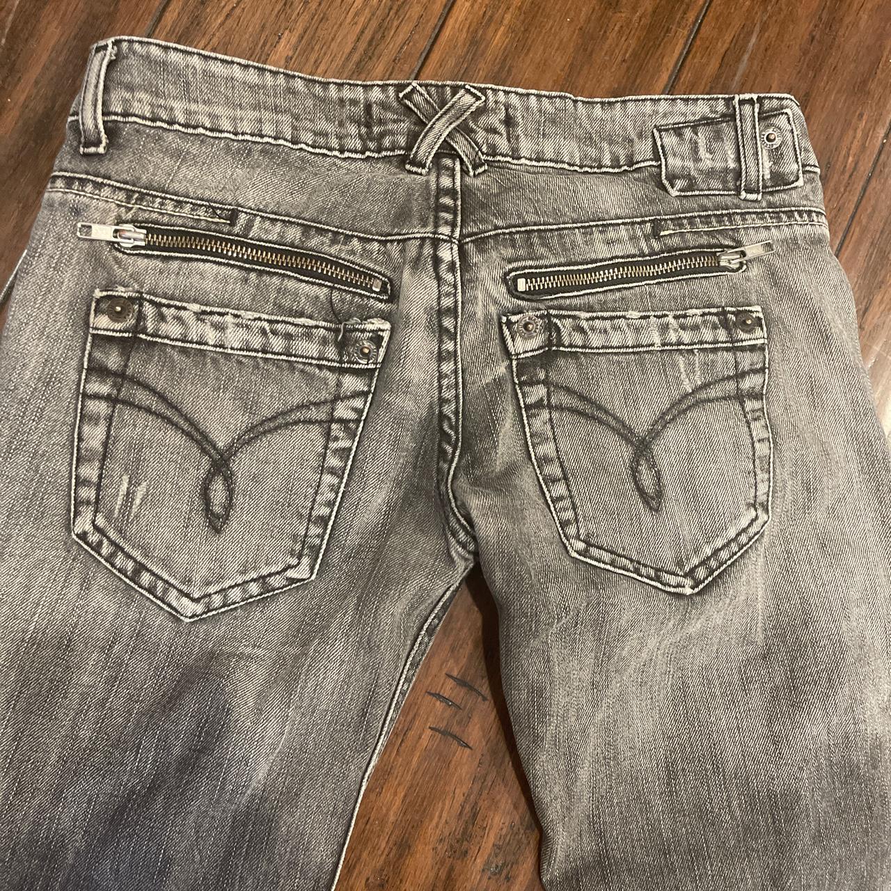 2000s low waisted bershka jeans eur: 6 uk: 8 mex:... - Depop