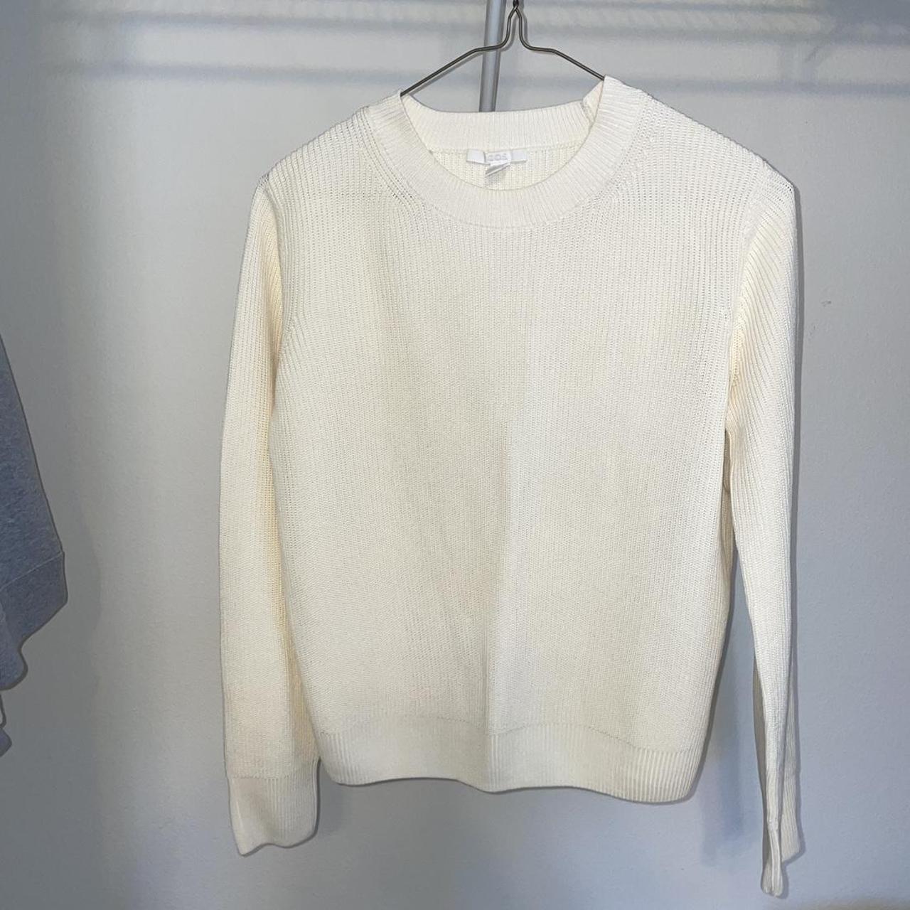 COS cream sweate - Depop