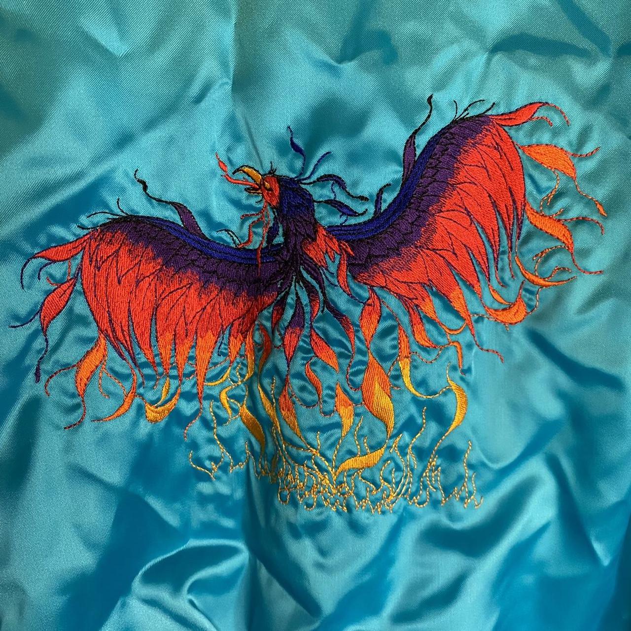 Vintage Lee Western Pheonix Bomber Jacket. Bright... | Depop