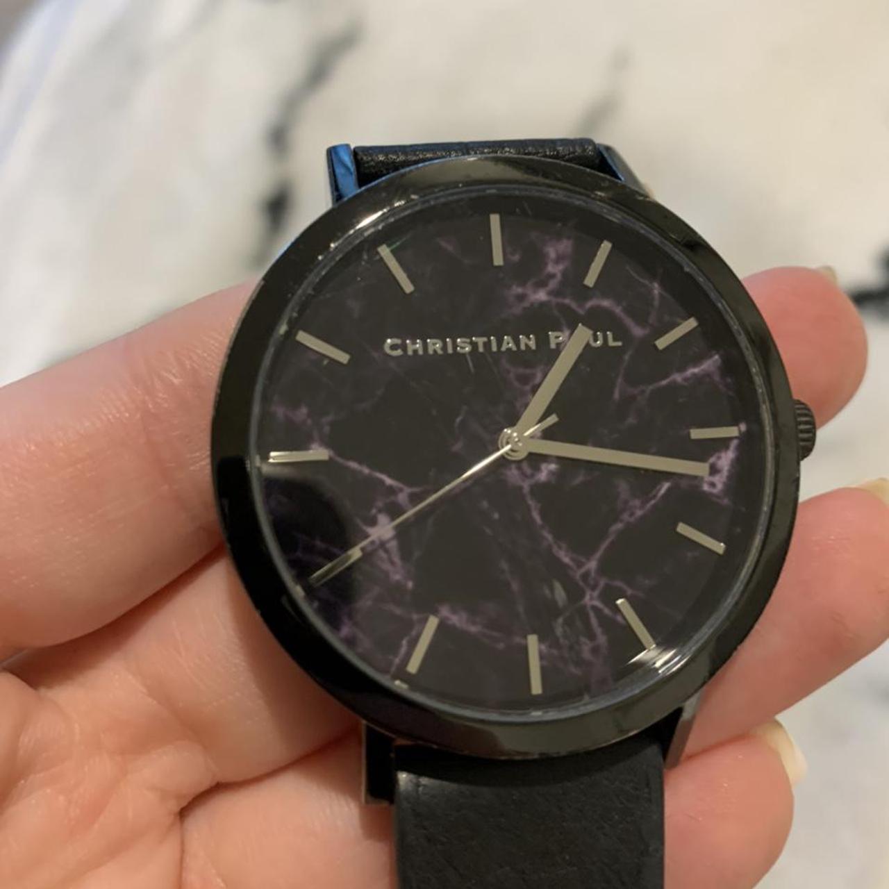 CHRISTIAN PAUL WATCH Leather/stainless steel. Small... - Depop