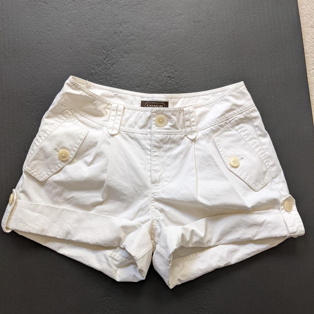 Coach shorts Missing buttons on the back No size tag... - Depop