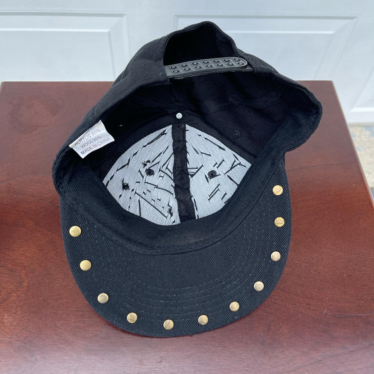 Metal Studded Hat! Unique hat with hand sewn metal... - Depop