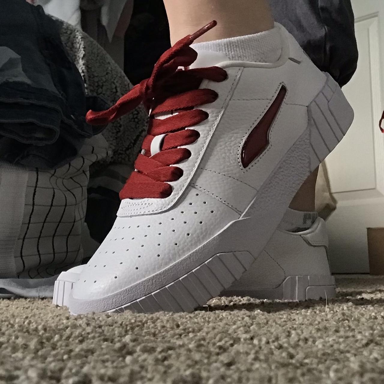 ️ Puma Cali Twist Jewel sneakers white leather and... - Depop ️ Puma Cali Twist Jewel sneakers white leather and... - Depop