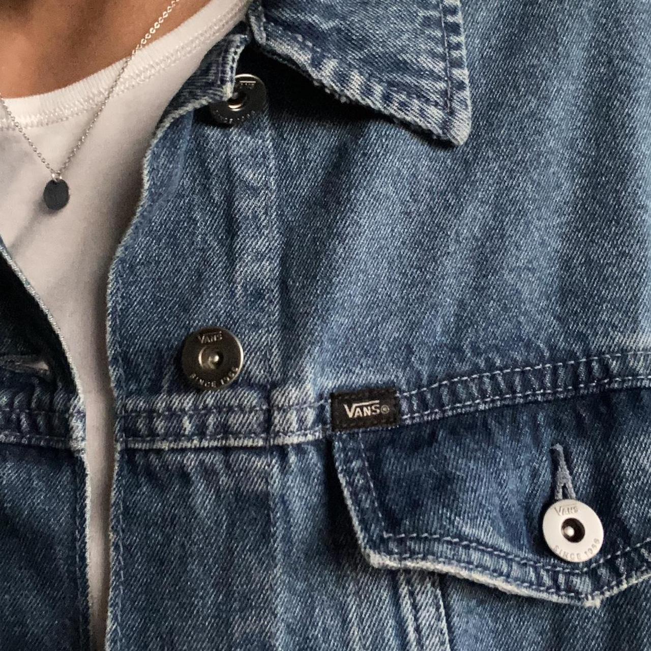 VANS Cropped Denim Jacket FREE... - Depop