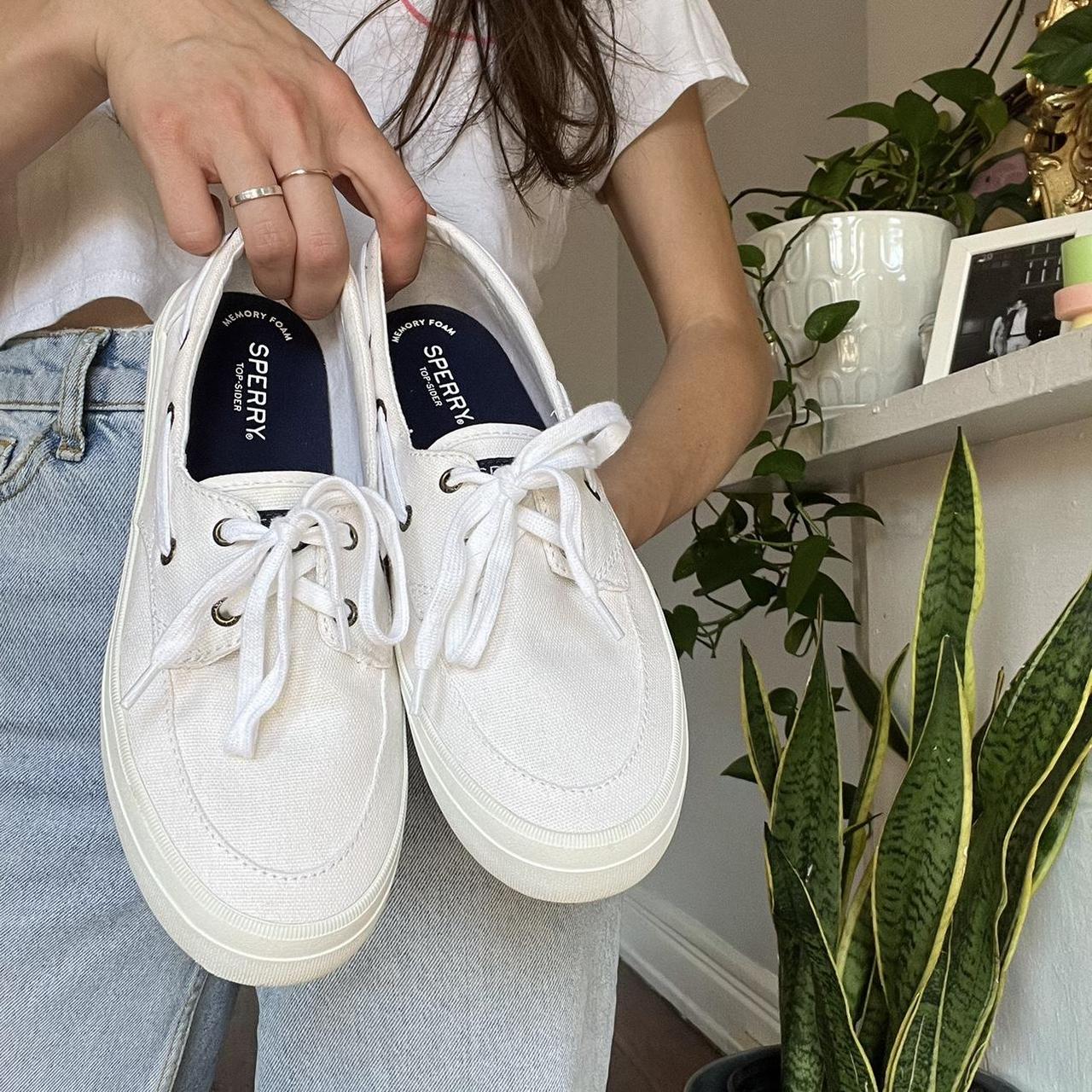 Sperry white boat shoe/sneaker hybrid. ⚓️ Brand New!!... - Depop