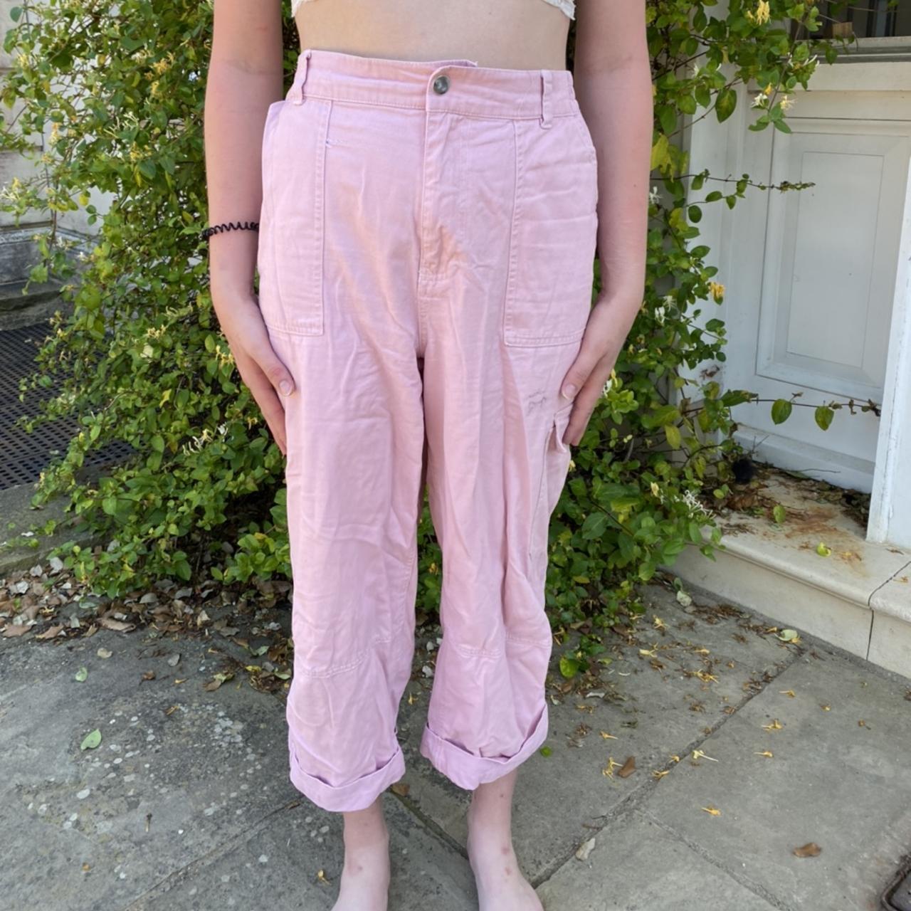 Asos pink trousers, worn but excellent condition - Depop