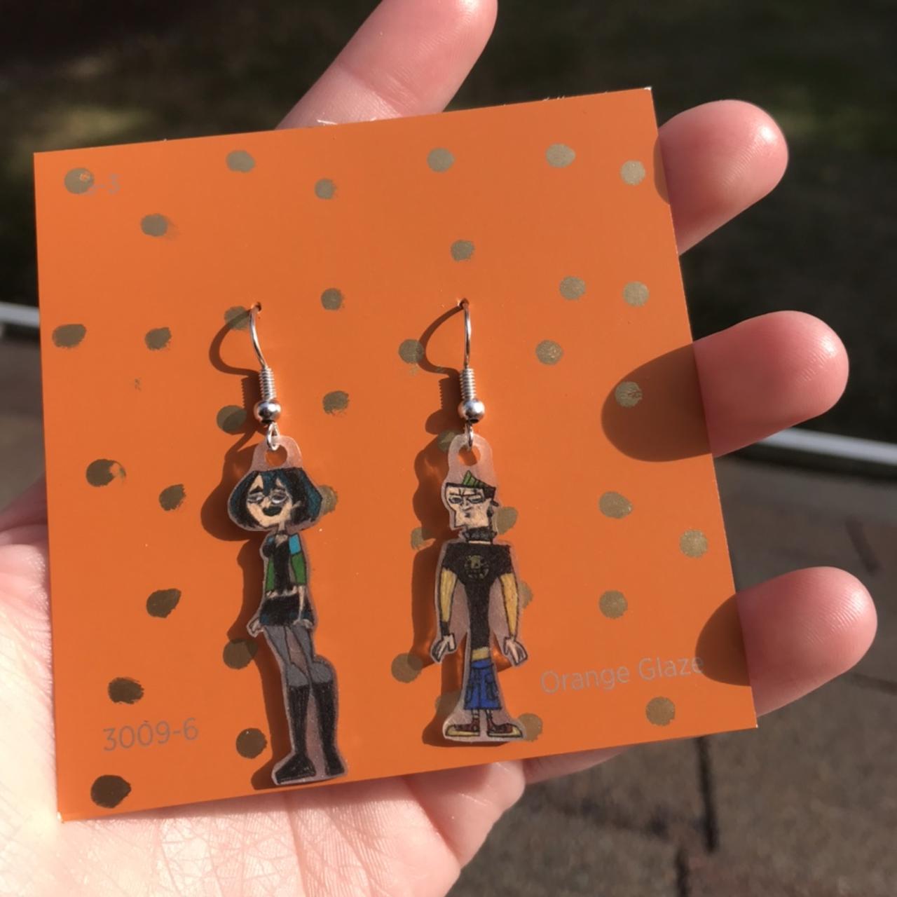 Gwen and Duncan Earrings Handmade Shrinky Dink Total... - Depop