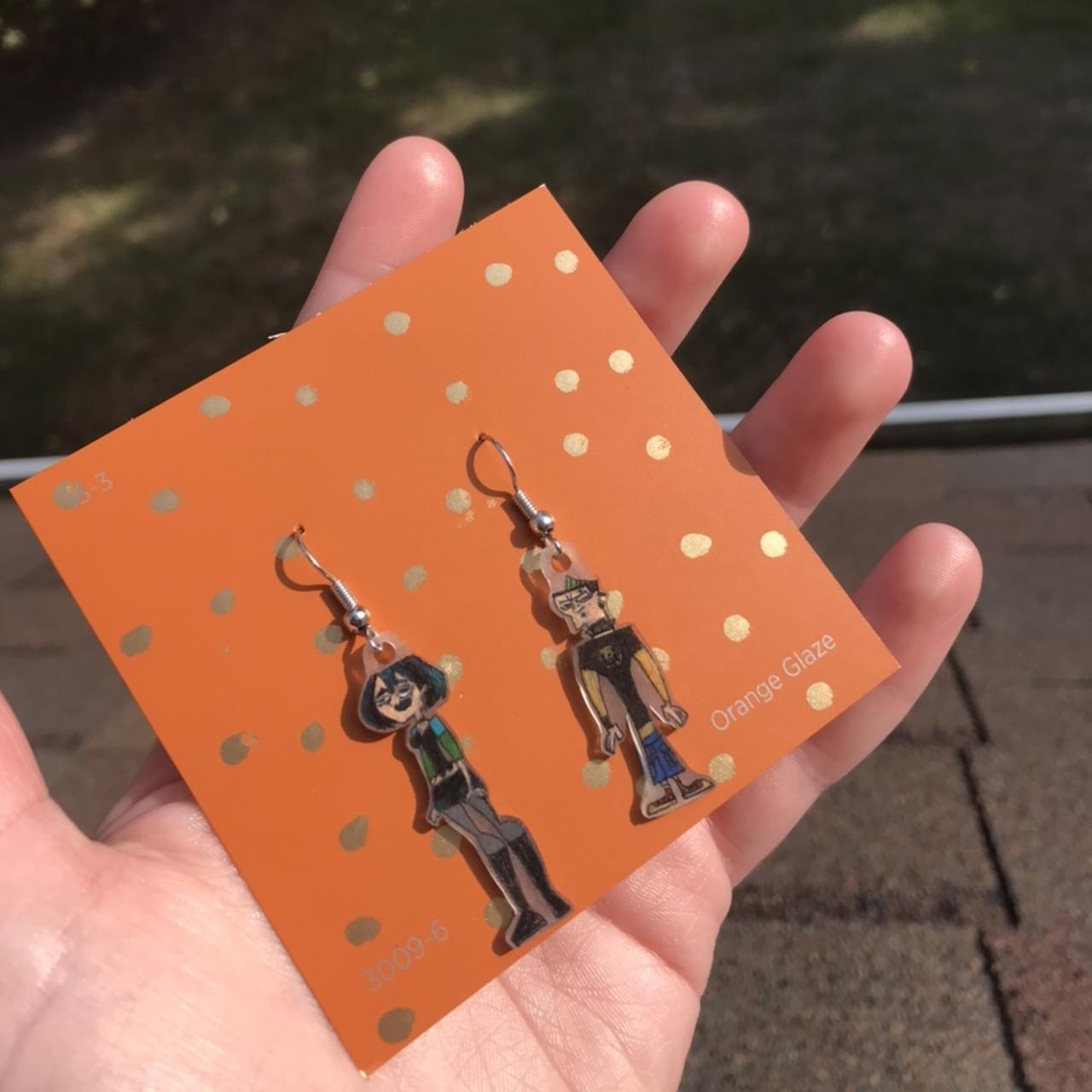 Gwen and Duncan Earrings Handmade Shrinky Dink Total... - Depop