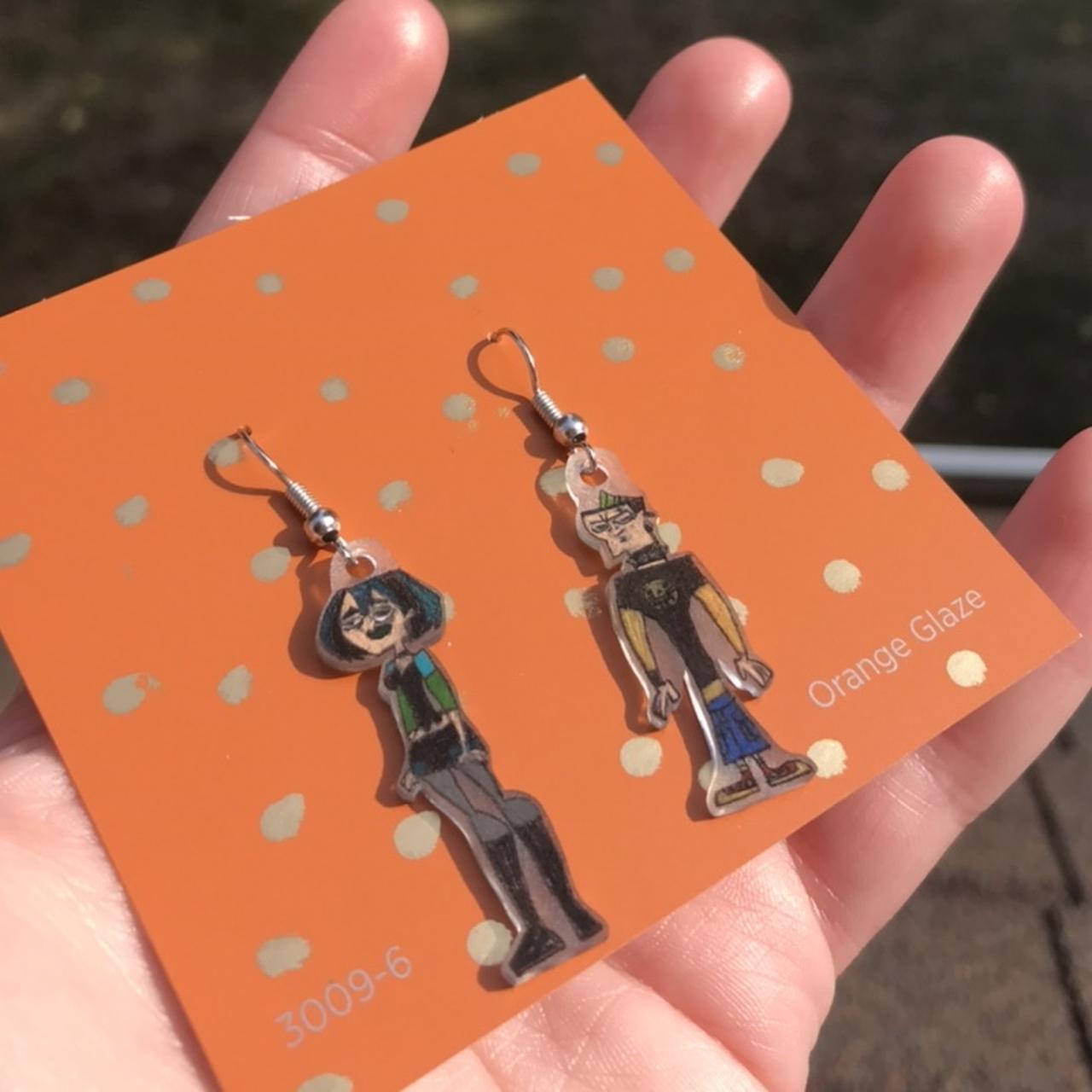 Gwen and Duncan Earrings Handmade Shrinky Dink Total... - Depop