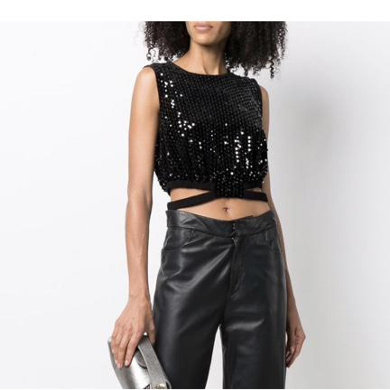 Maje glitter crop top. Brand new without tags. Never... - Depop