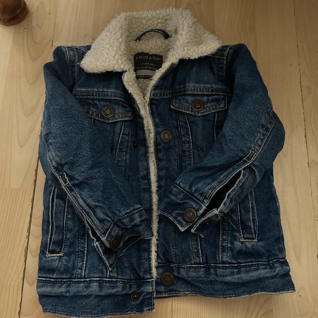 Primark Borg lined denim jacket 1.5-2years - Depop