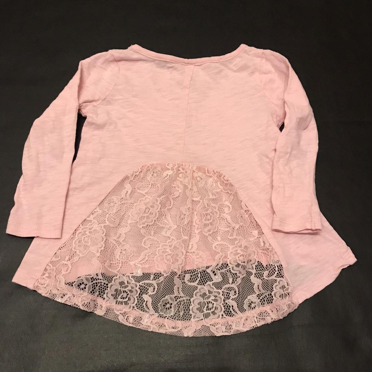 Guess Toddler Girl’s Pink Lace Top Size... - Depop