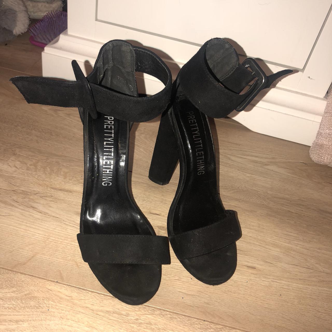 Pretty little thing heels, size 5, worn twice but... - Depop