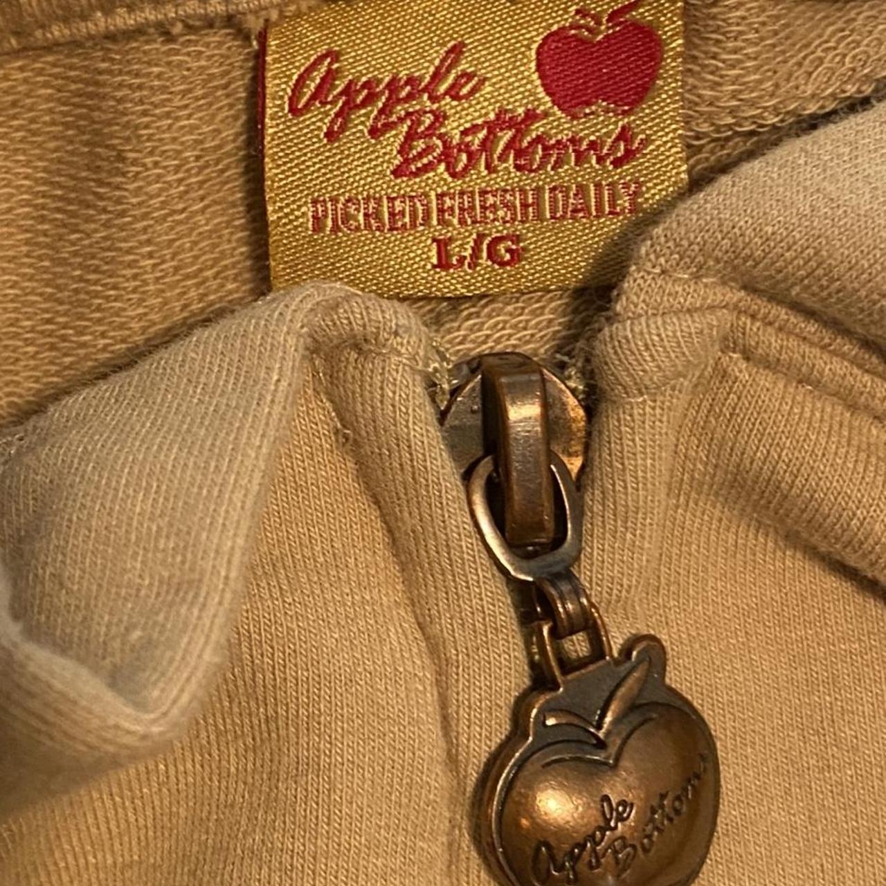 Apple Bottoms Tan Zip Up Hoodie 2003 brand by... - Depop