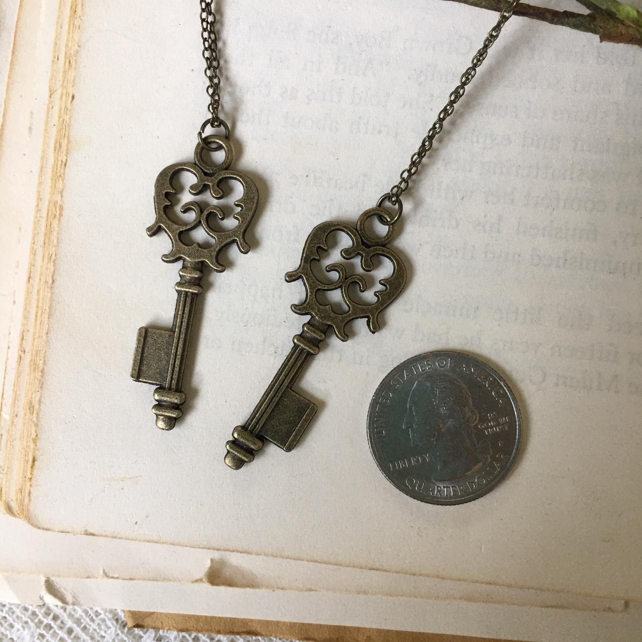 🗝 Twin Keys 🗝 Handmade matching key necklaces.... - Depop