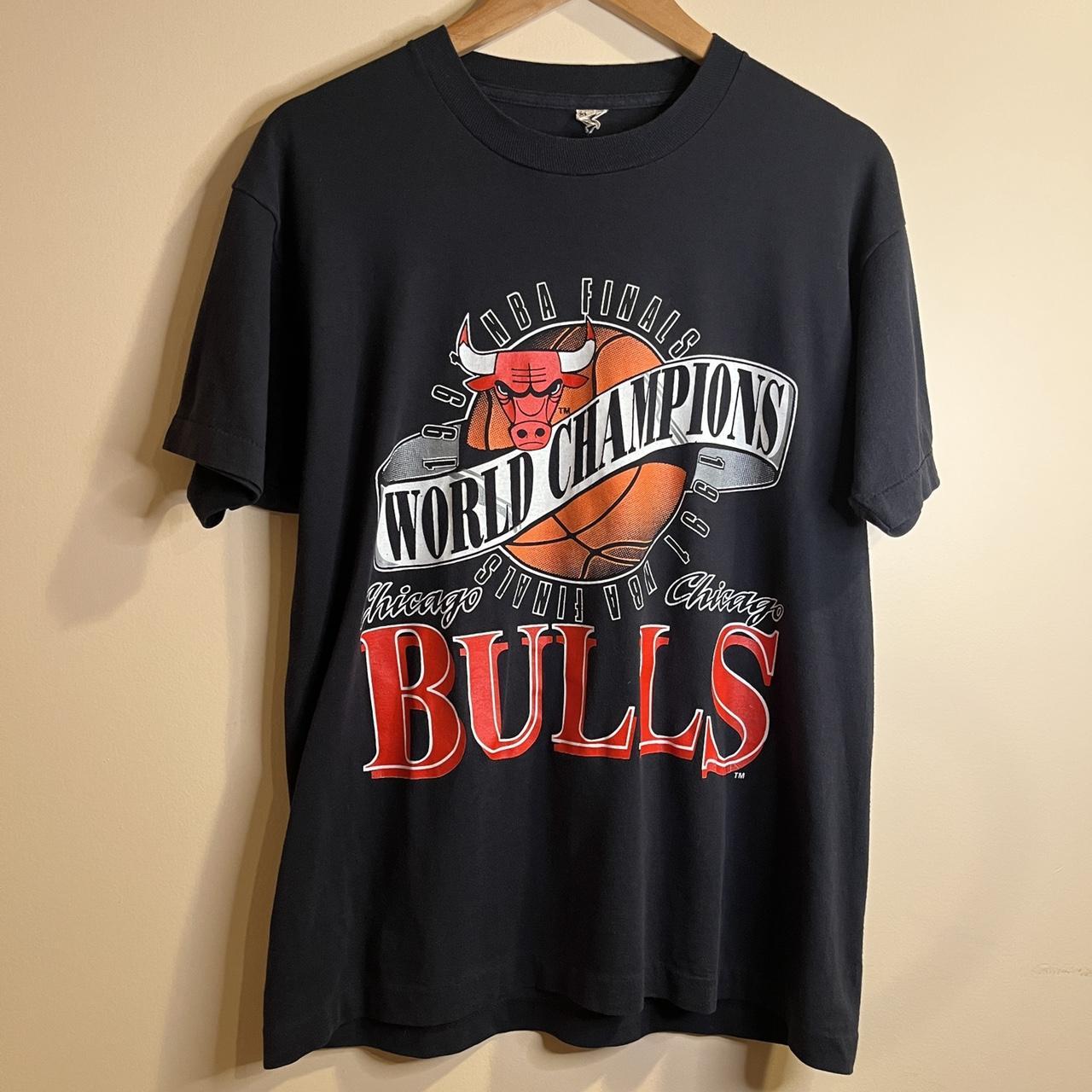 For sale is a vintage 90s 1991 chicago bulls nba... - Depop