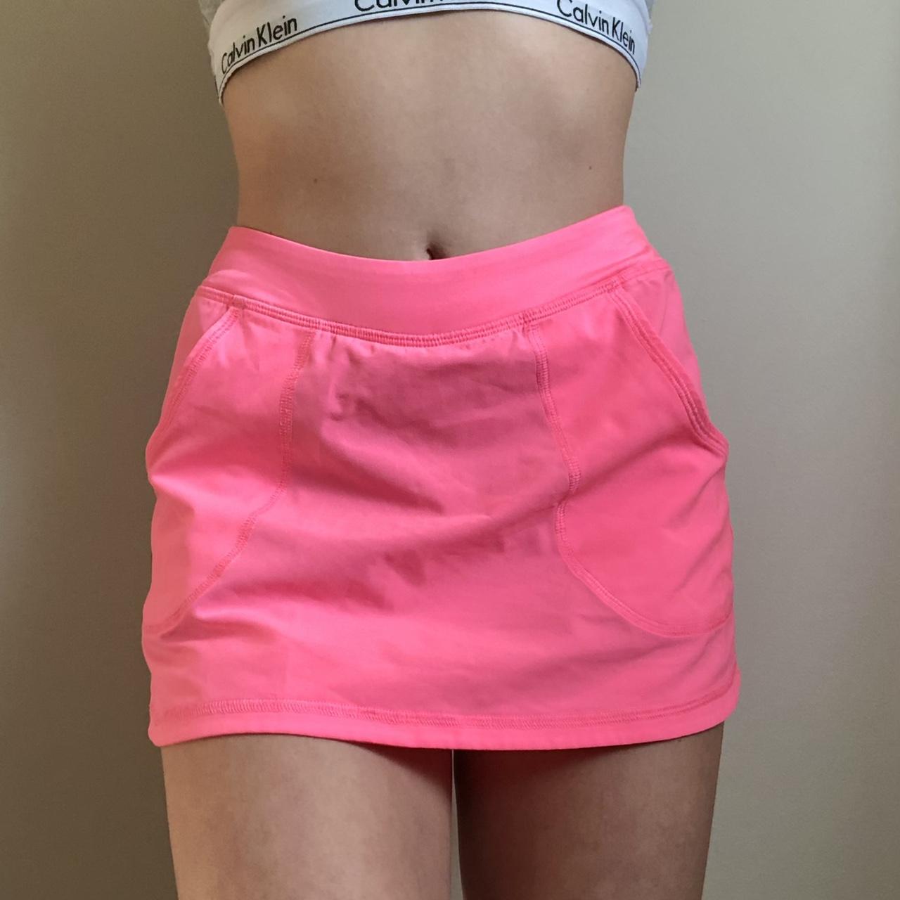 💗PINK TENNIS SKIRT💗 Bright pink skort with pockets!... - Depop
