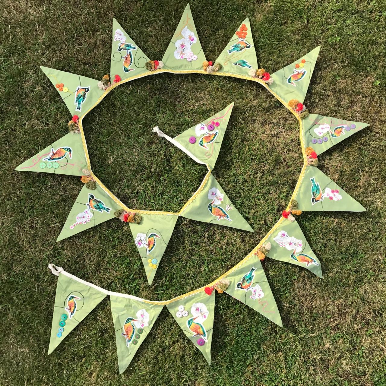 HAND MADE BUNTING 🔻🔻🔻🔻🔻🔻🔻🔻🔻🔻🔻🔻🔻🔻 Machine... - Depop