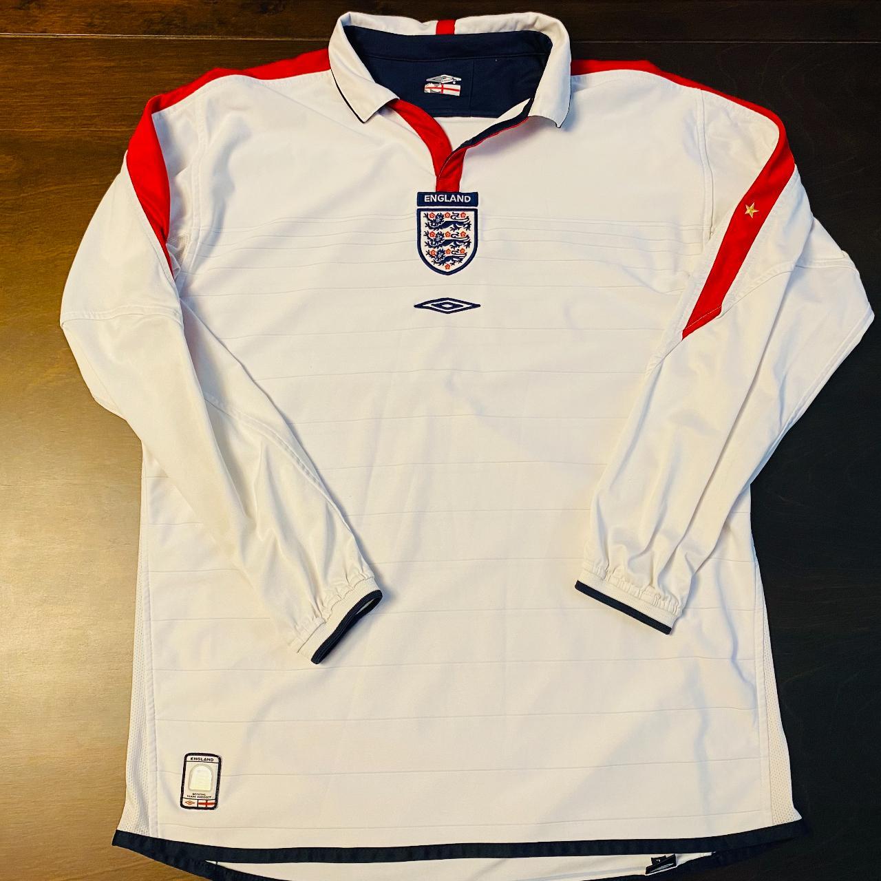 2003-2005 – England Home Jersey - Large -... - Depop