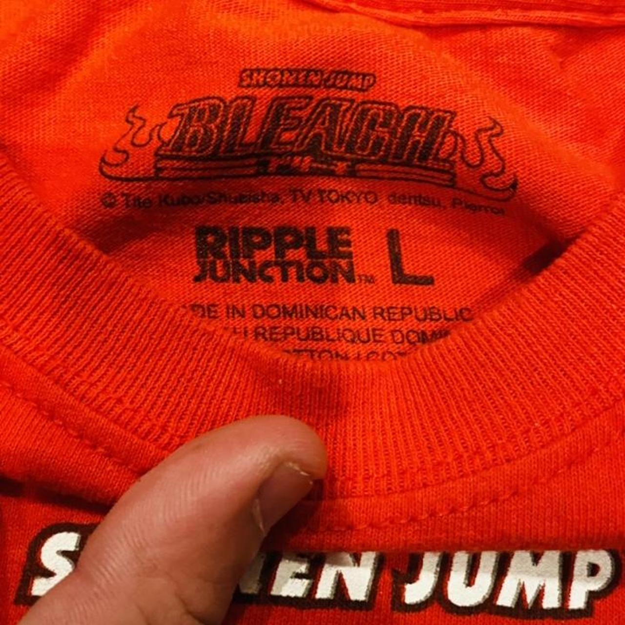 Ripple Junction Shoen Jump Bleach Shirt Size Large - Depop