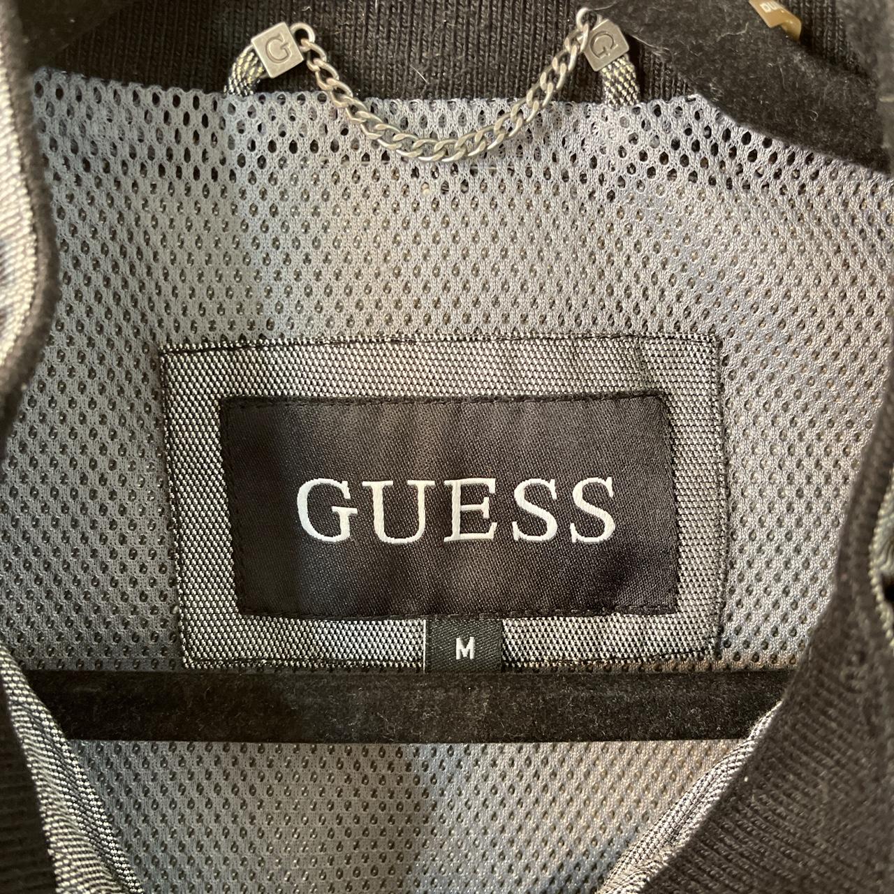 Guess Men's Grey and Silver Jacket | Depop