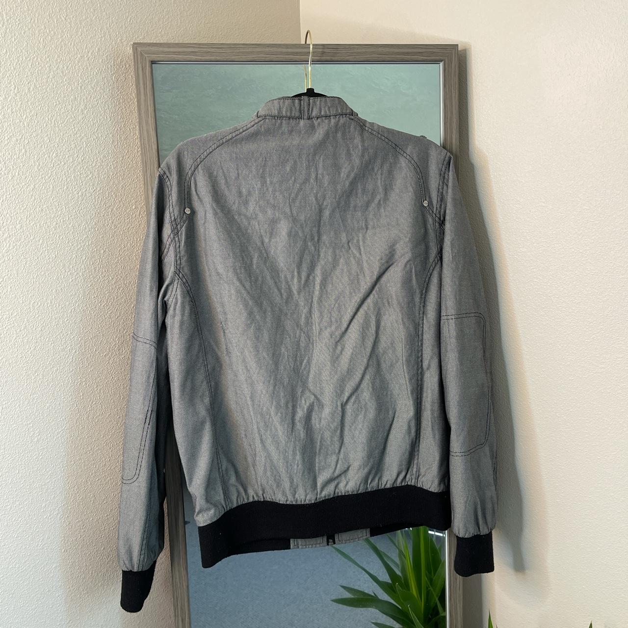 Guess Men's Grey and Silver Jacket | Depop