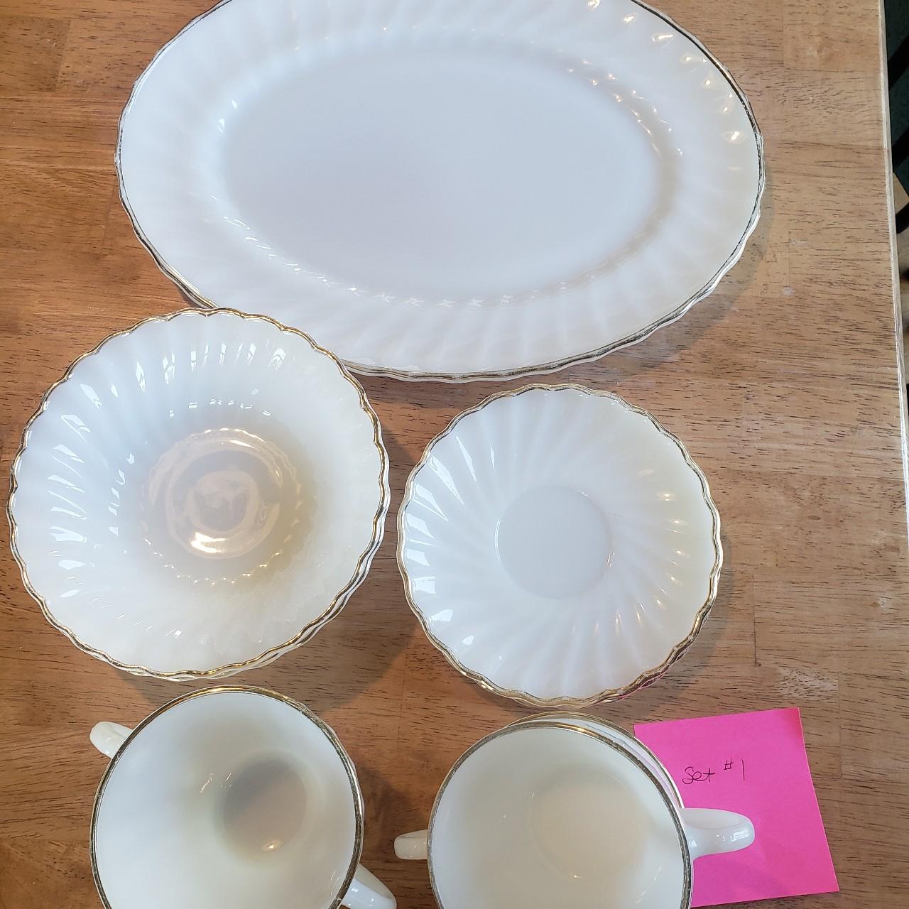 Anchor Hocking, Fire King Golden Shell pattern. 7... - Depop