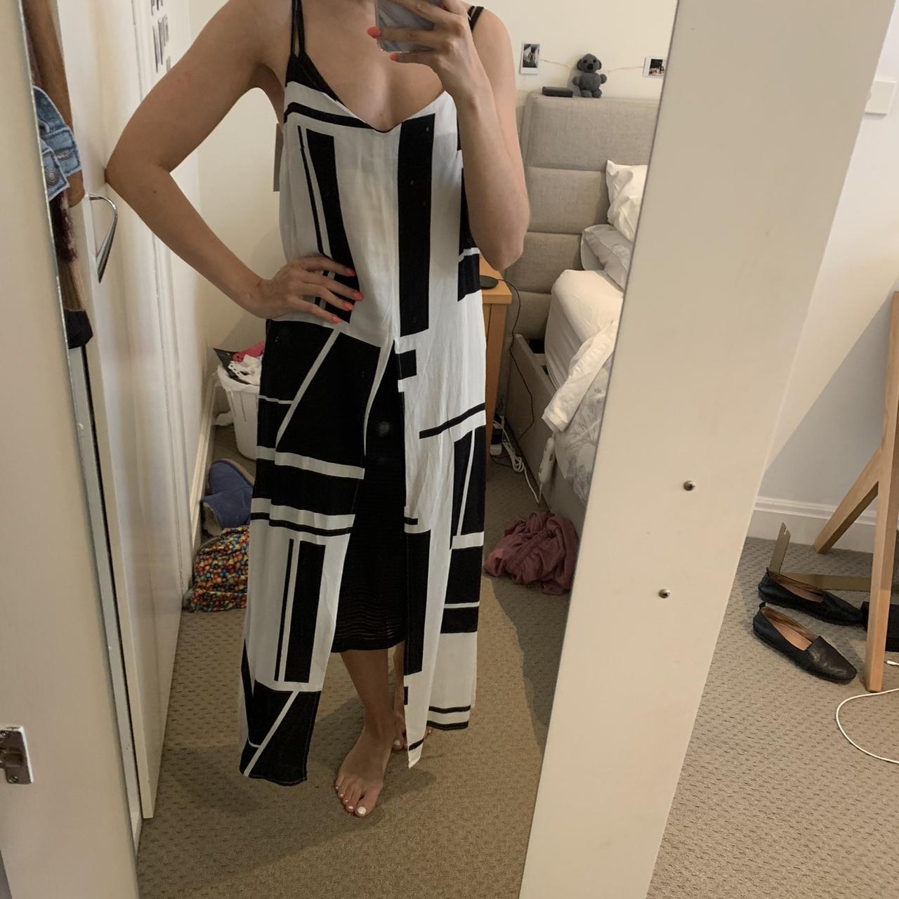 Staple the Label Flowy long cut top! Semi sheer... | Depop