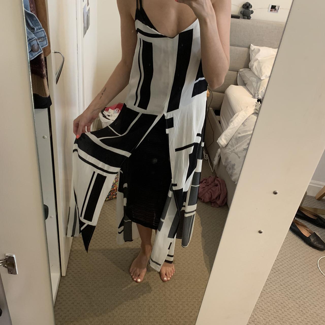 Staple the Label Flowy long cut top! Semi sheer... | Depop