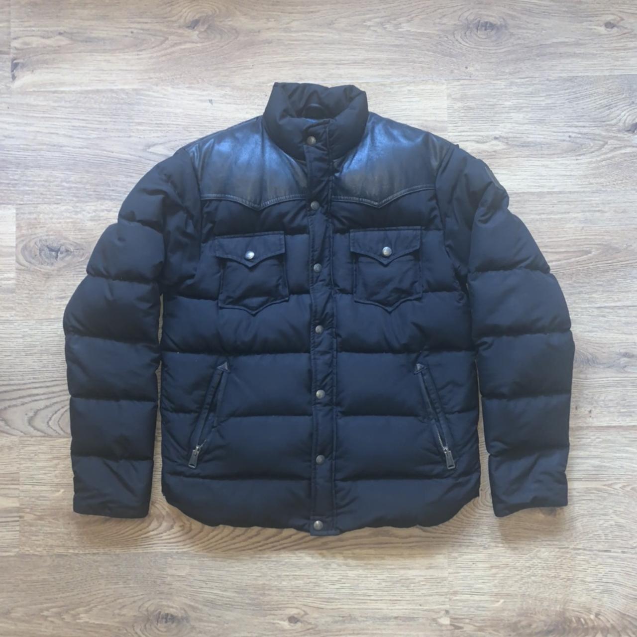 Black/Leather Penfield Puffer jacket. Perfect for... - Depop