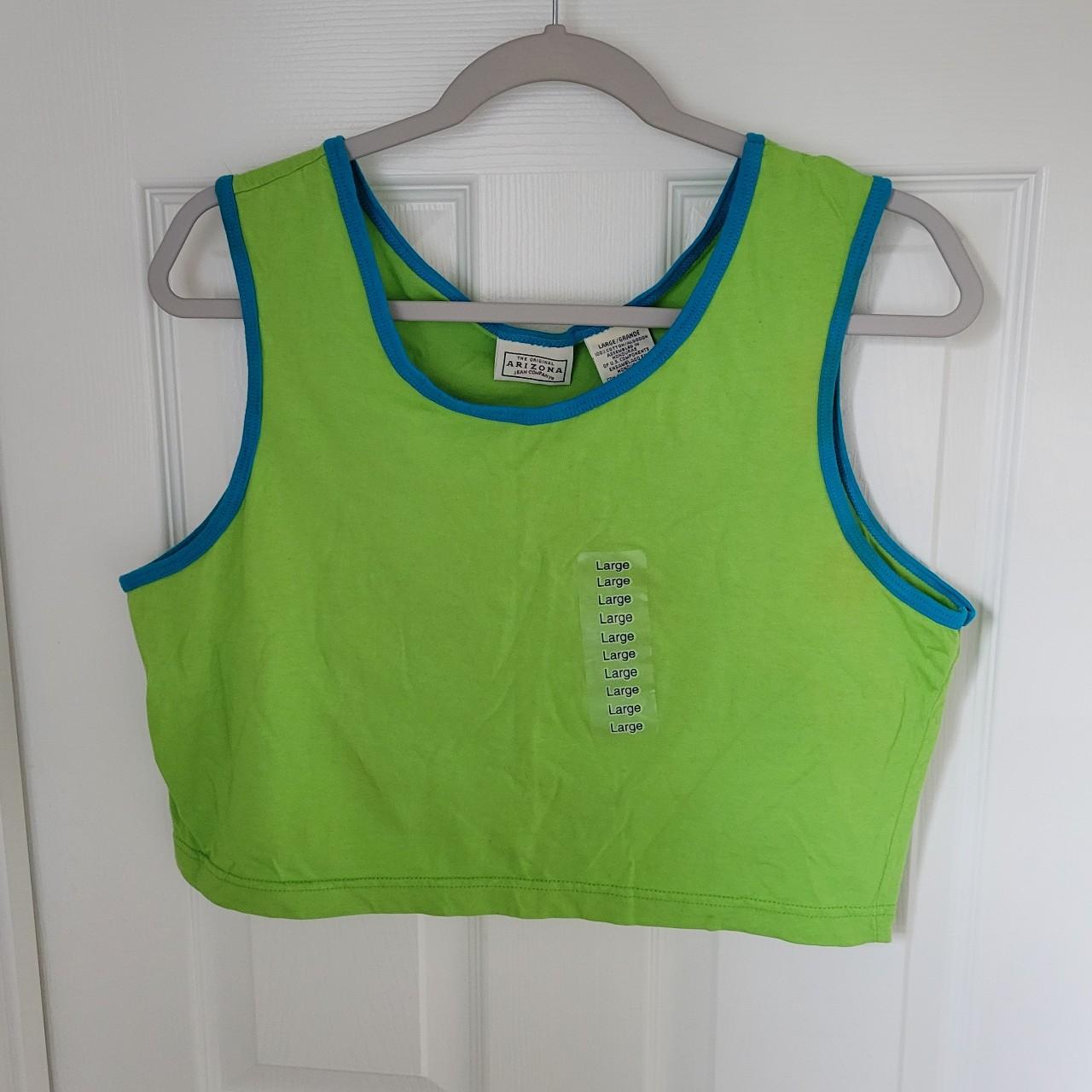deadstock new with tags Arizona crop top lime... - Depop