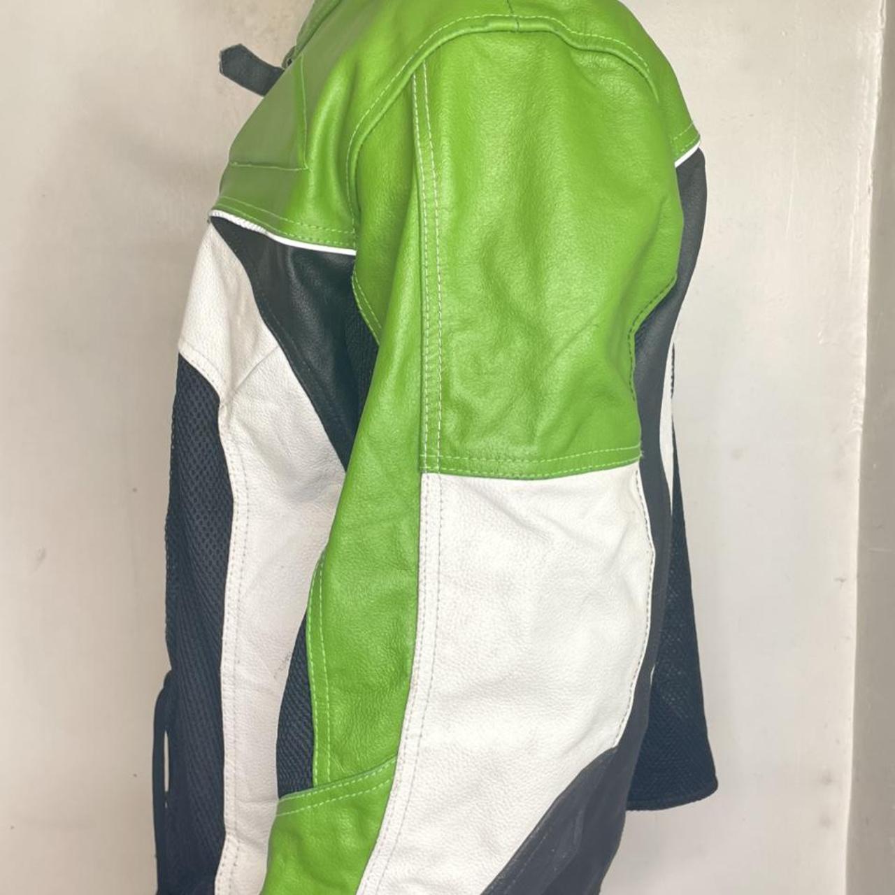 Beautiful vintage leather race car jacket. This pop... - Depop
